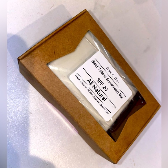 Skincare | Homemade Sunscreen Bar Spf 2 Made With Beef Tallow | Poshmark